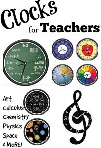 Teacher Appreciation Gift Idea: Subject Clocks for Teacher Gifts