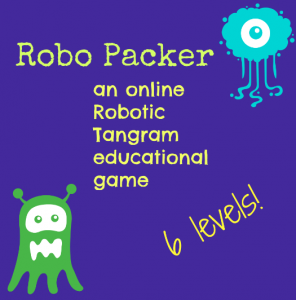 Online Robot - themed Tangram Game for Kids