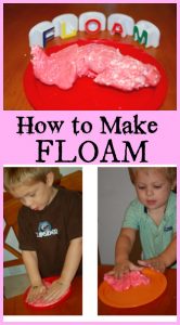How to Make Floam Sensory Recipe for Preschool Play
