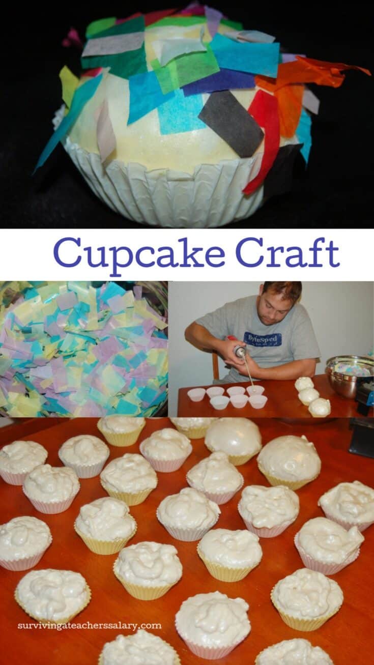 Foam Cupcake Craft for Preschoolers & Birthday Parties