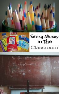 Saving Money in the Classroom on Educational Supplies