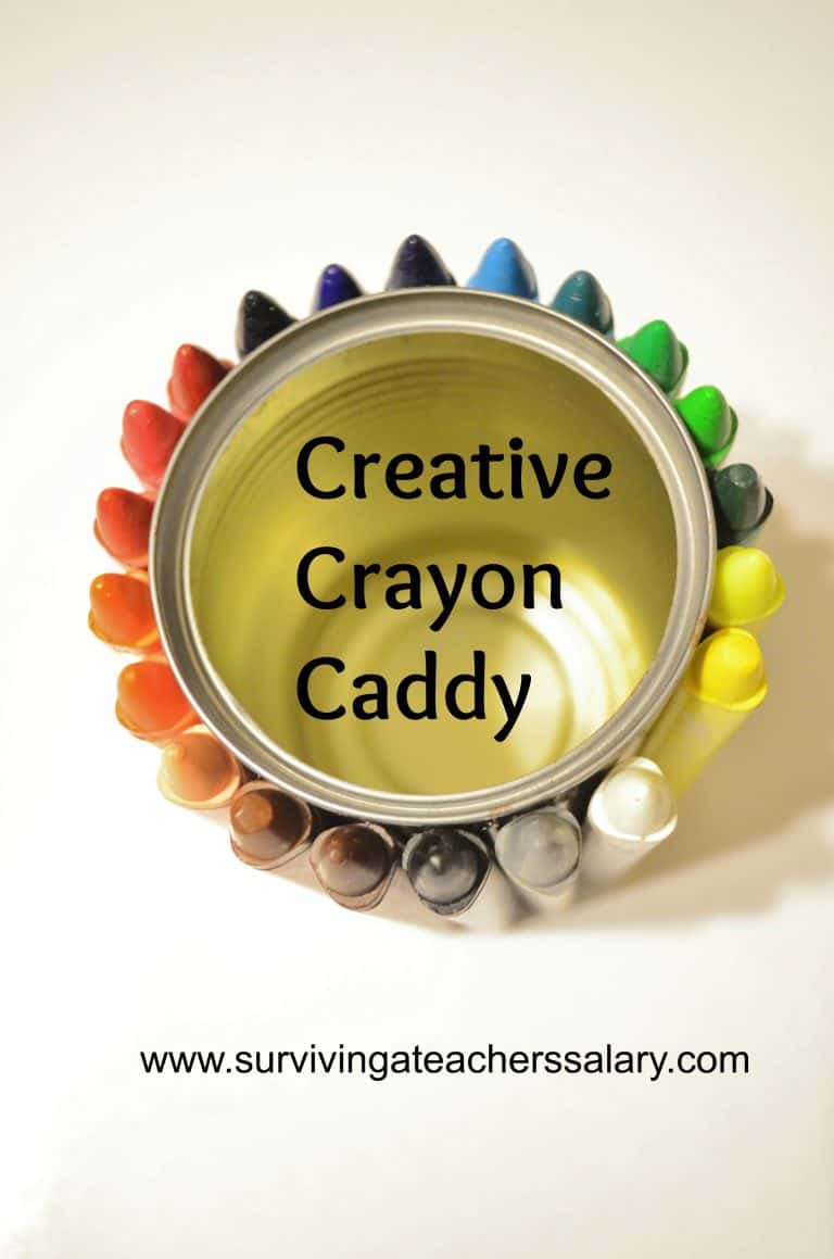 Creative Crayon Recycled Caddy Tutorial for Teacher's Desk