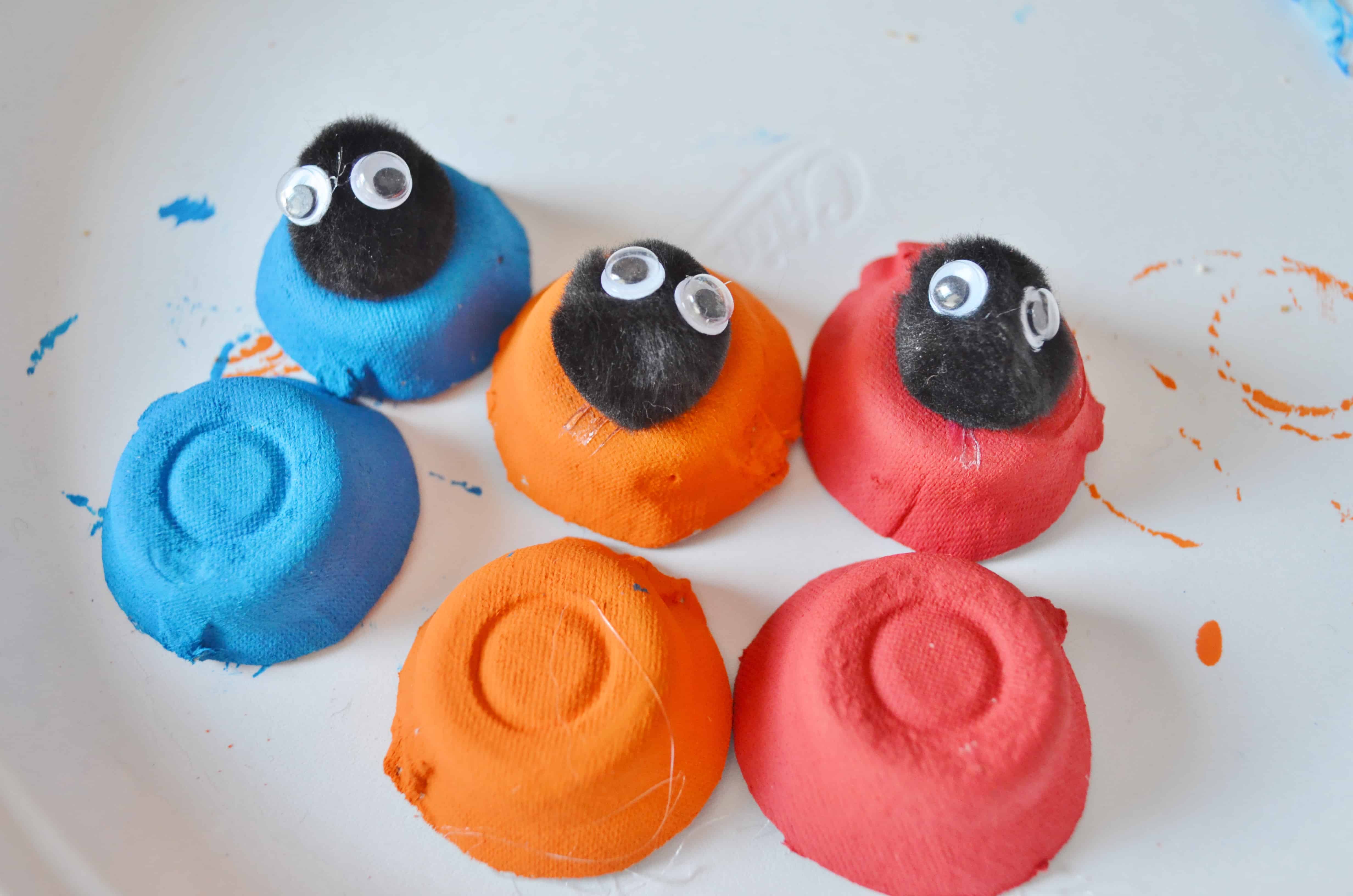 Egg Carton Bug Spring Craft for Kids