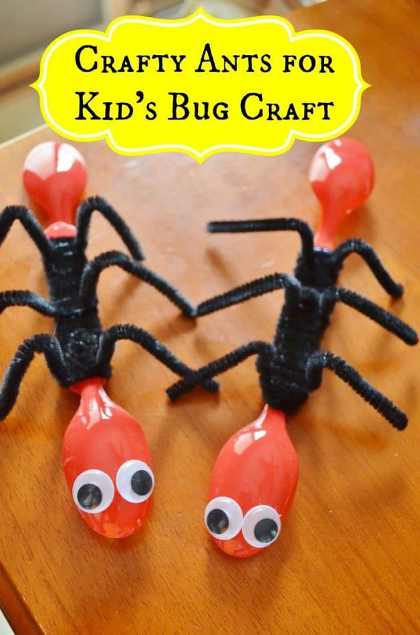 Bug Craft for Kids: Ant Spoons Spring Craft Tutorial