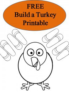 FREE Thanksgiving Printable Build a Turkey Book Craft for Classrooms