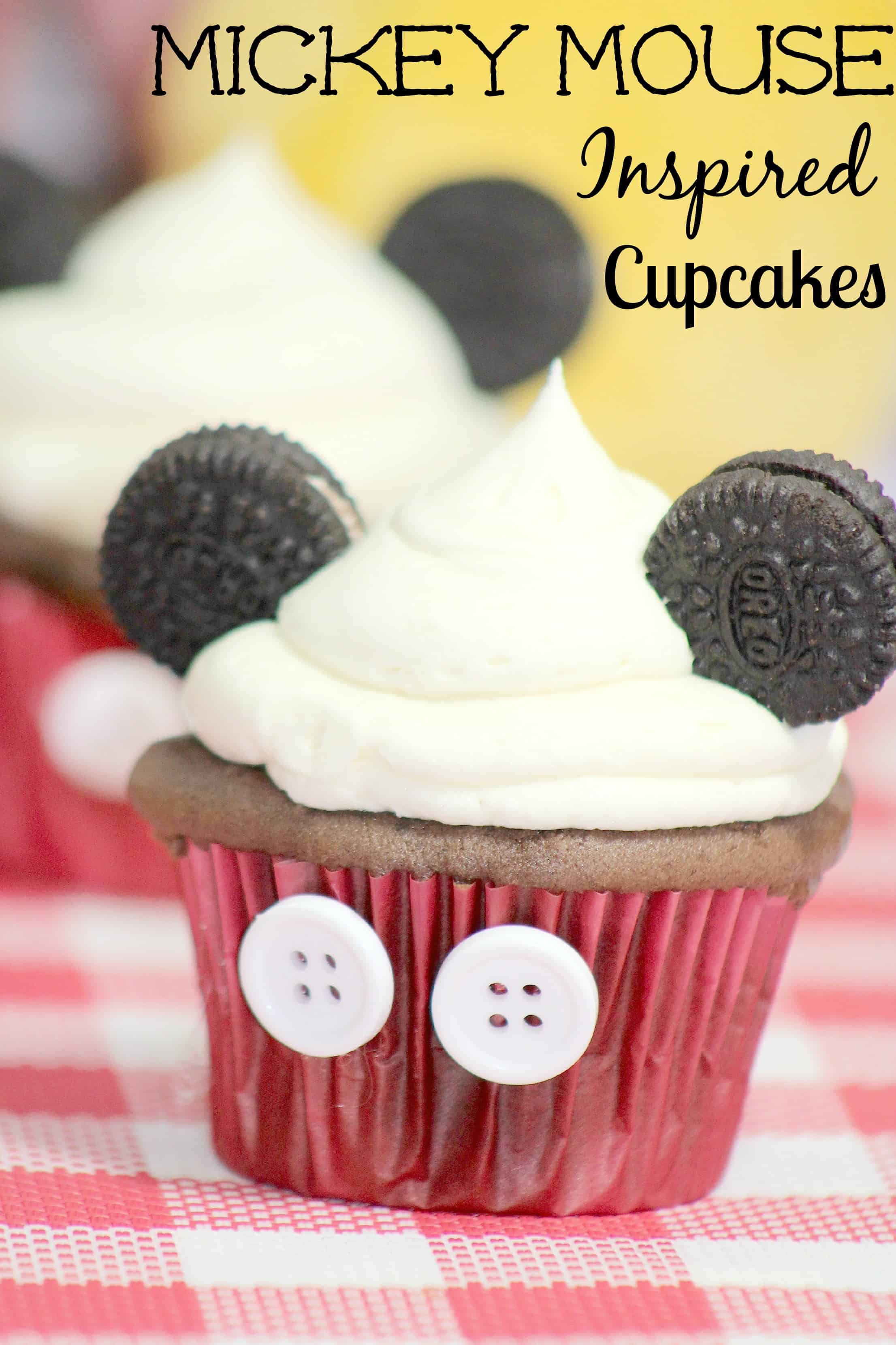 Disney Mickey Mouse Inspired Cupcakes Tutorial #DisneySide - Surviving ...