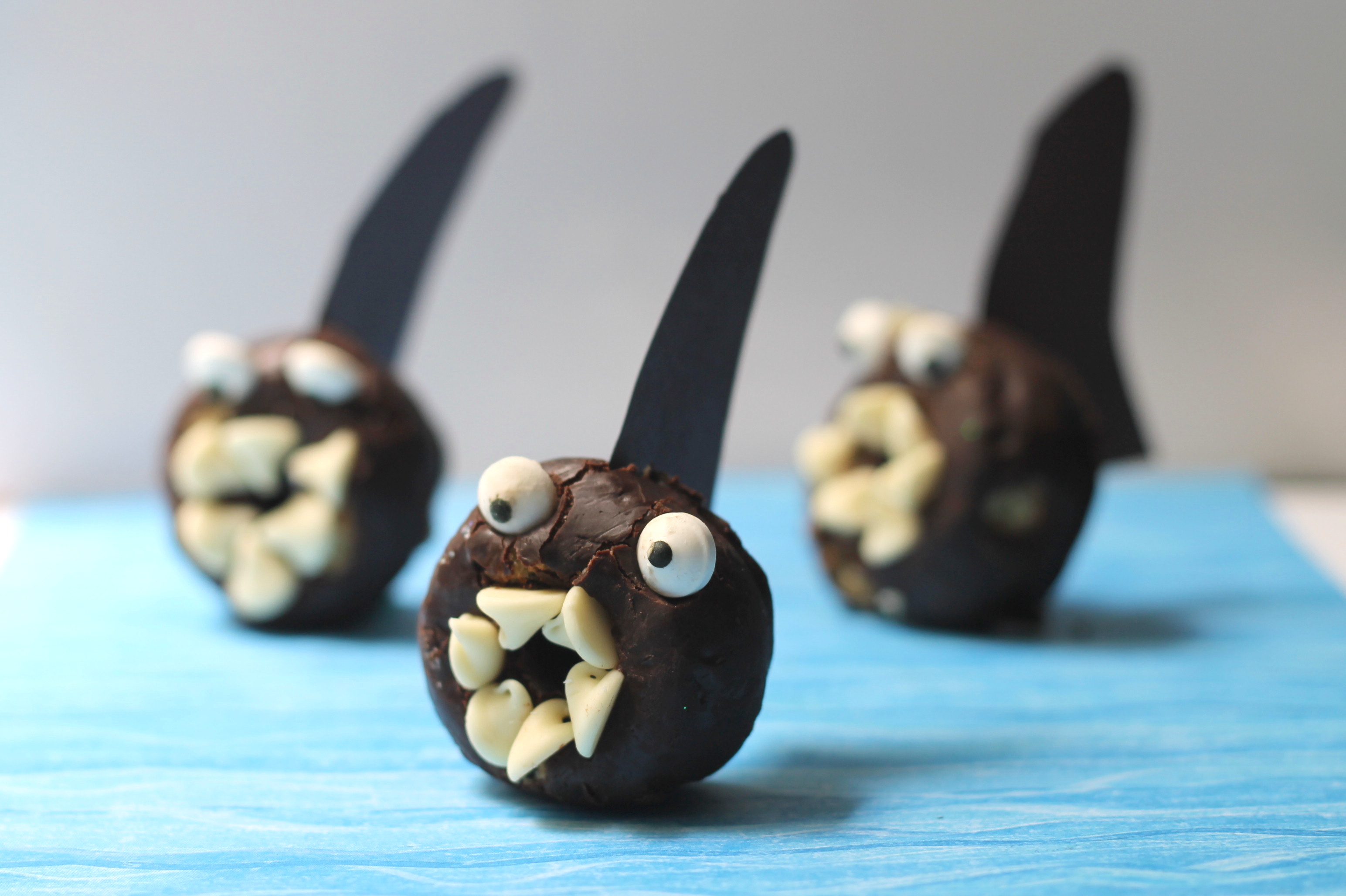 Shark Week: Shark Doughnut Bites for Kids