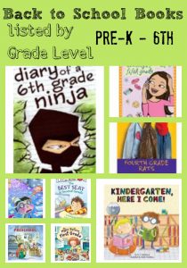 Back to School Children's Books List by Grade Level