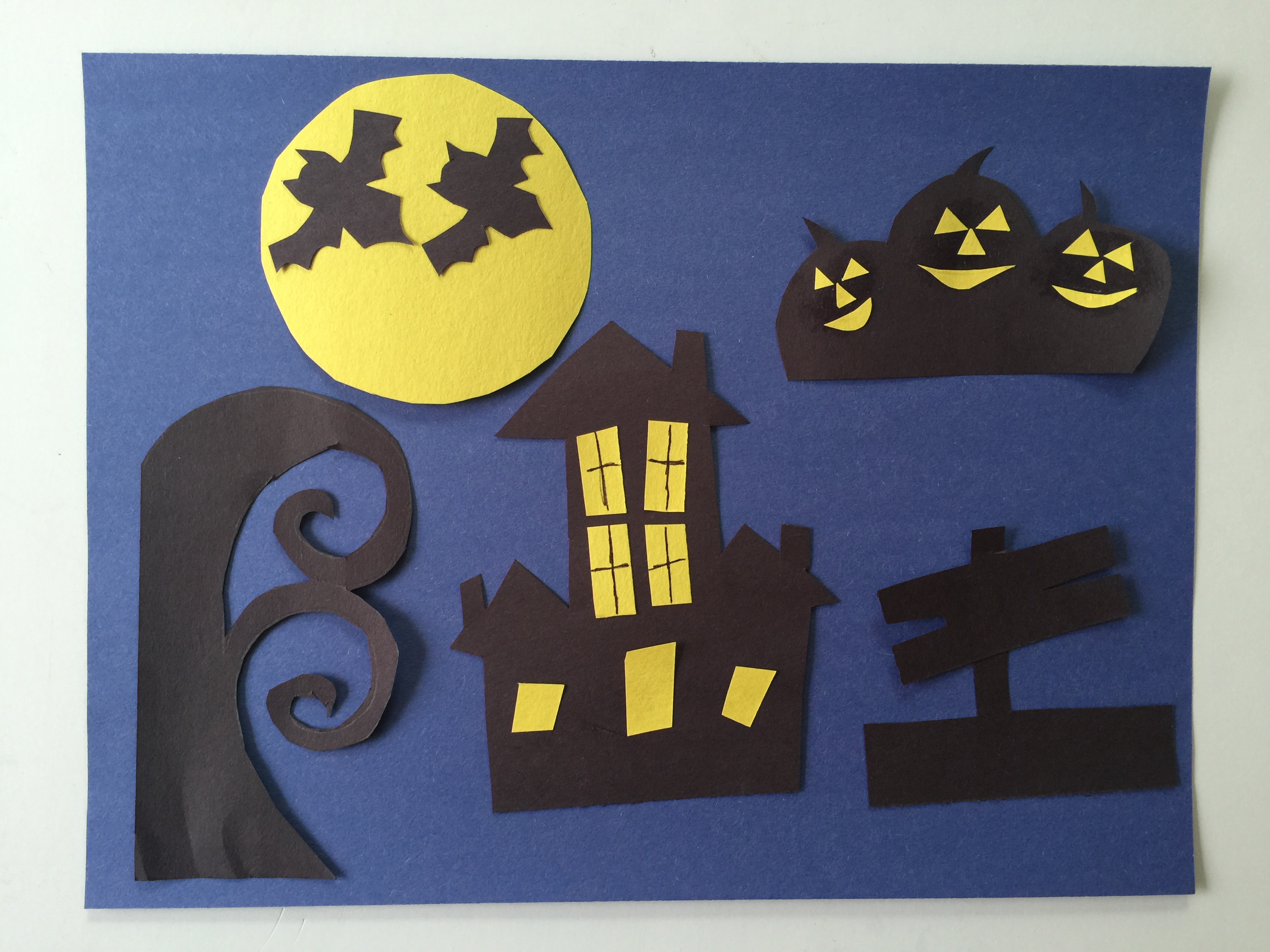 Halloween Scene Toilet Paper Tube Paper Craft