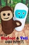 No Sew Bigfoot Sasquatch & Yeti Hand Puppet Tutorial