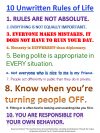 Printable Unwritten Rules of Life Poster for Individuals Autism ...