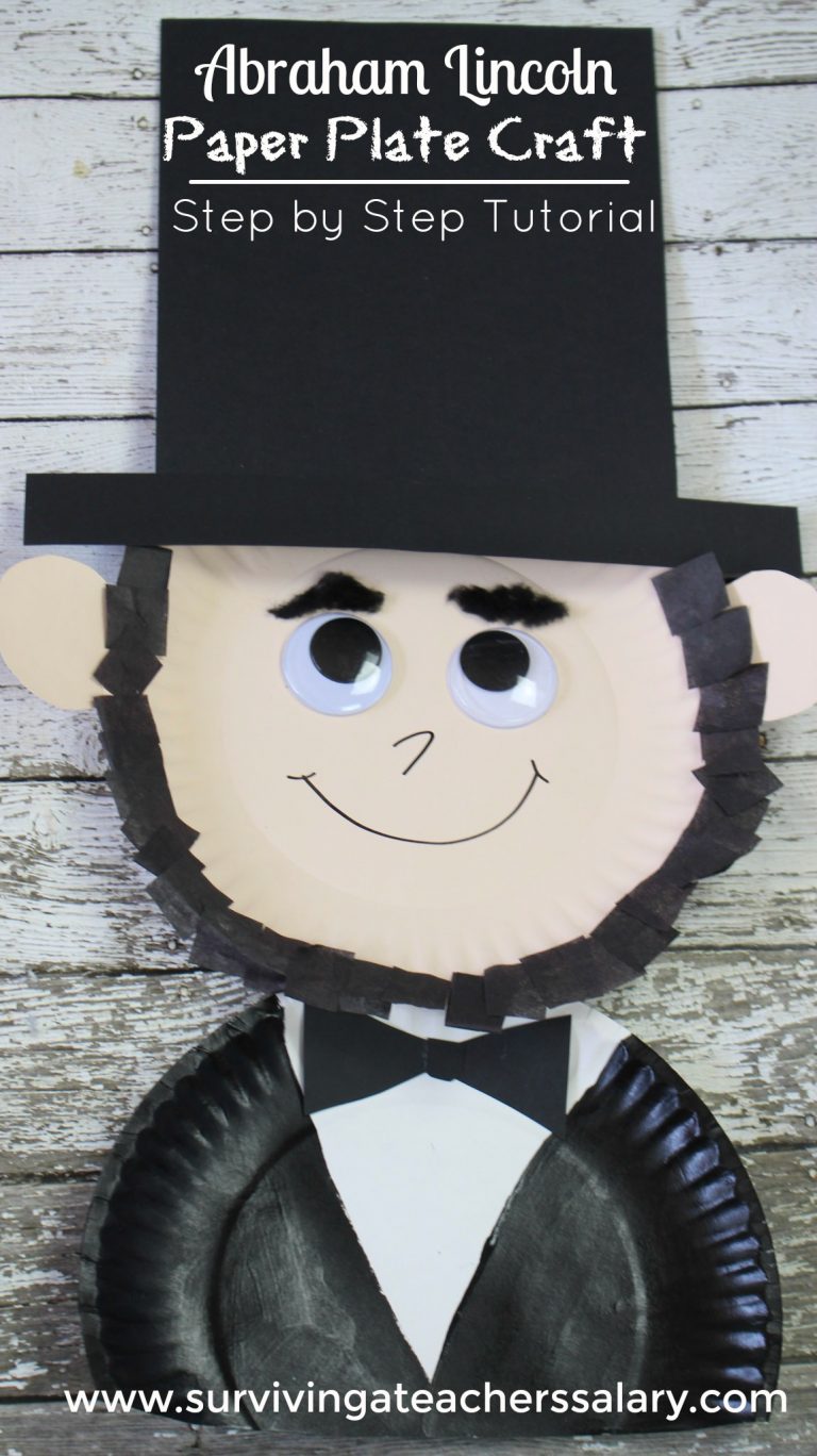 President's Day Abraham Lincoln Paper Plate Kid's Craft