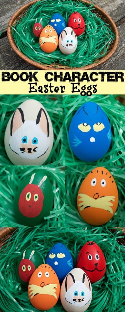 Cute Children's Book Character Easter Egg Decor