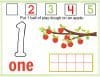 FREE Printable Fall Apple Tree Numbers Play Dough Mats