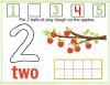 FREE Printable Fall Apple Tree Numbers Play Dough Mats