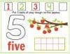 FREE Printable Fall Apple Tree Numbers Play Dough Mats