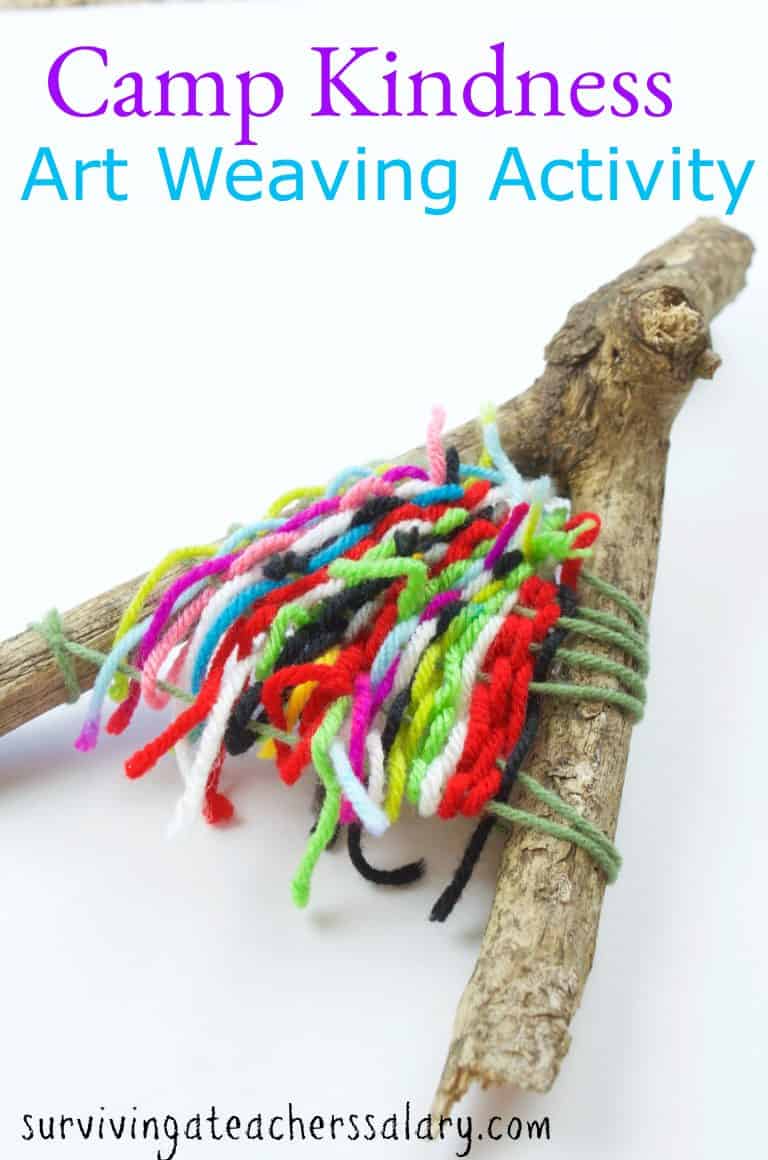 Camping Craft: Art Weaving Camp Kindness Friendship Activity