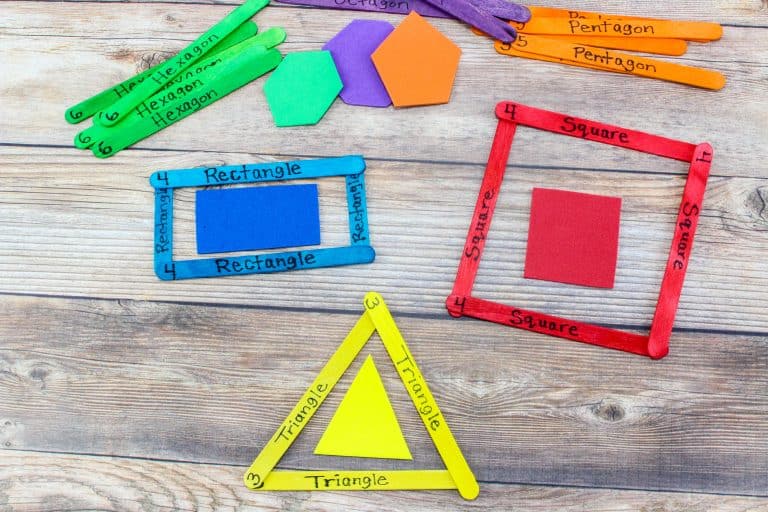How to Make Craft Stick Shapes & Color Activity - Fine Motor Skills ...