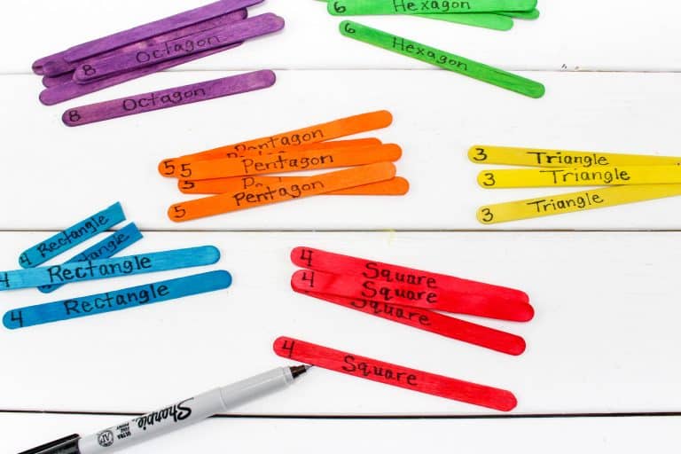 How to Make Craft Stick Shapes & Color Activity - Fine Motor Skills ...