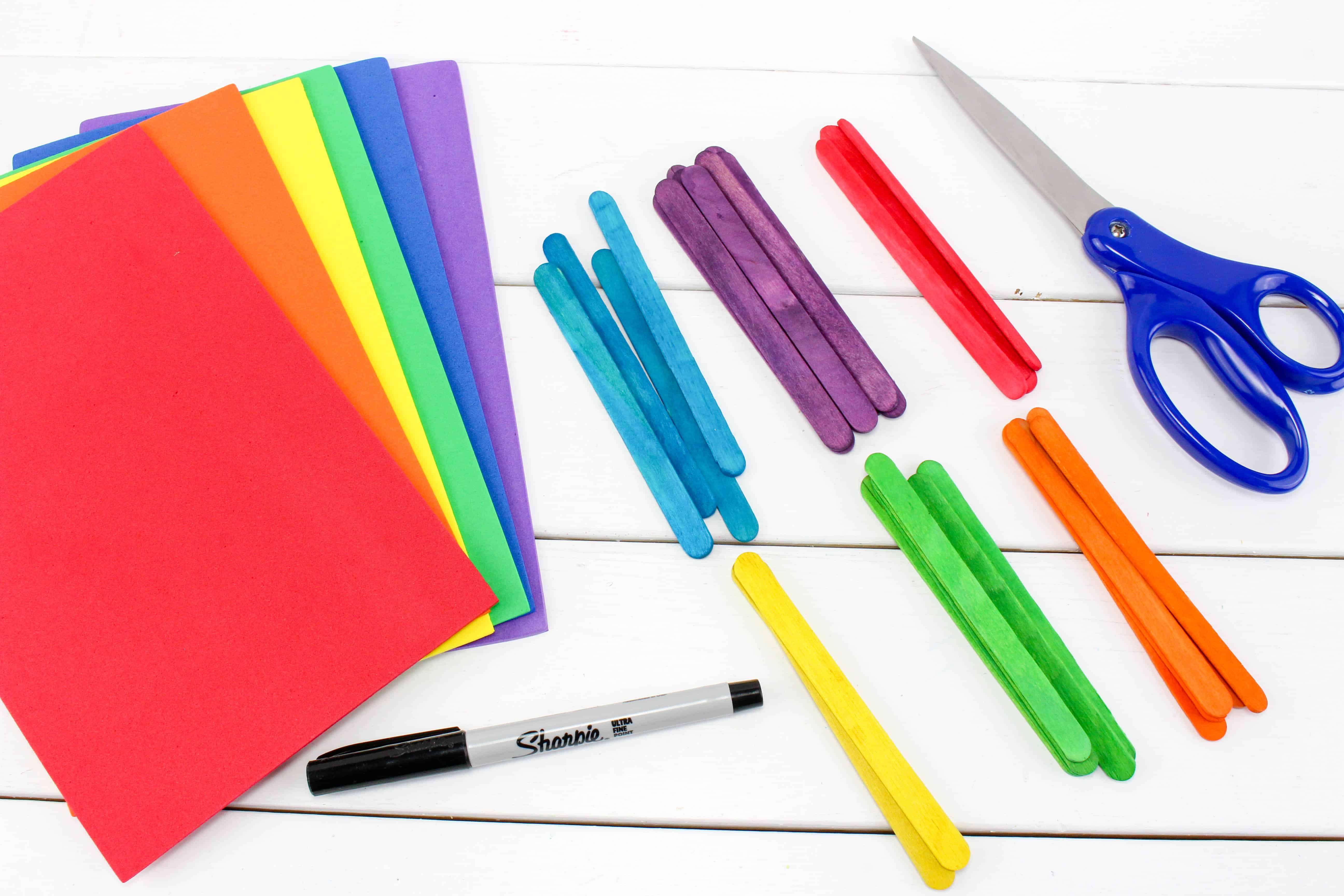 How to Make Craft Stick Shapes & Color Activity - Fine Motor Skills ...