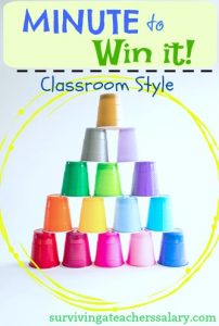 Minute to Win it Games for the Classroom Ideas or Family Game Night