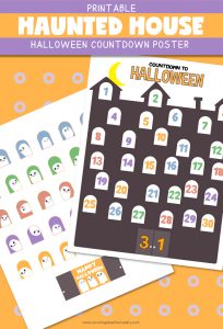 Interactive Countdown to Halloween Calendar Printable