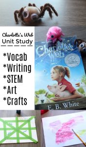 Charlotte's Web Unit Study - Writing, Vocabulary & Craft Ideas