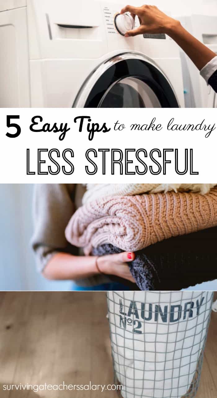 5 EASY TIPS to Make Laundry Chores Less Stressful