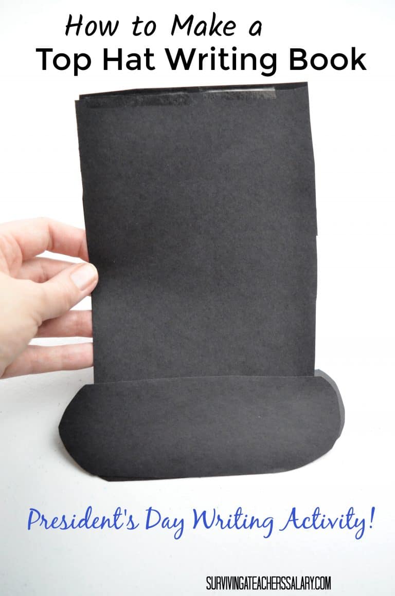 How to Make an Abraham Lincoln Top Hat Writing Booklet