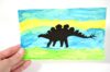 4 Dinosaur Art Activities for Kids - Silhouette Sensory Idea