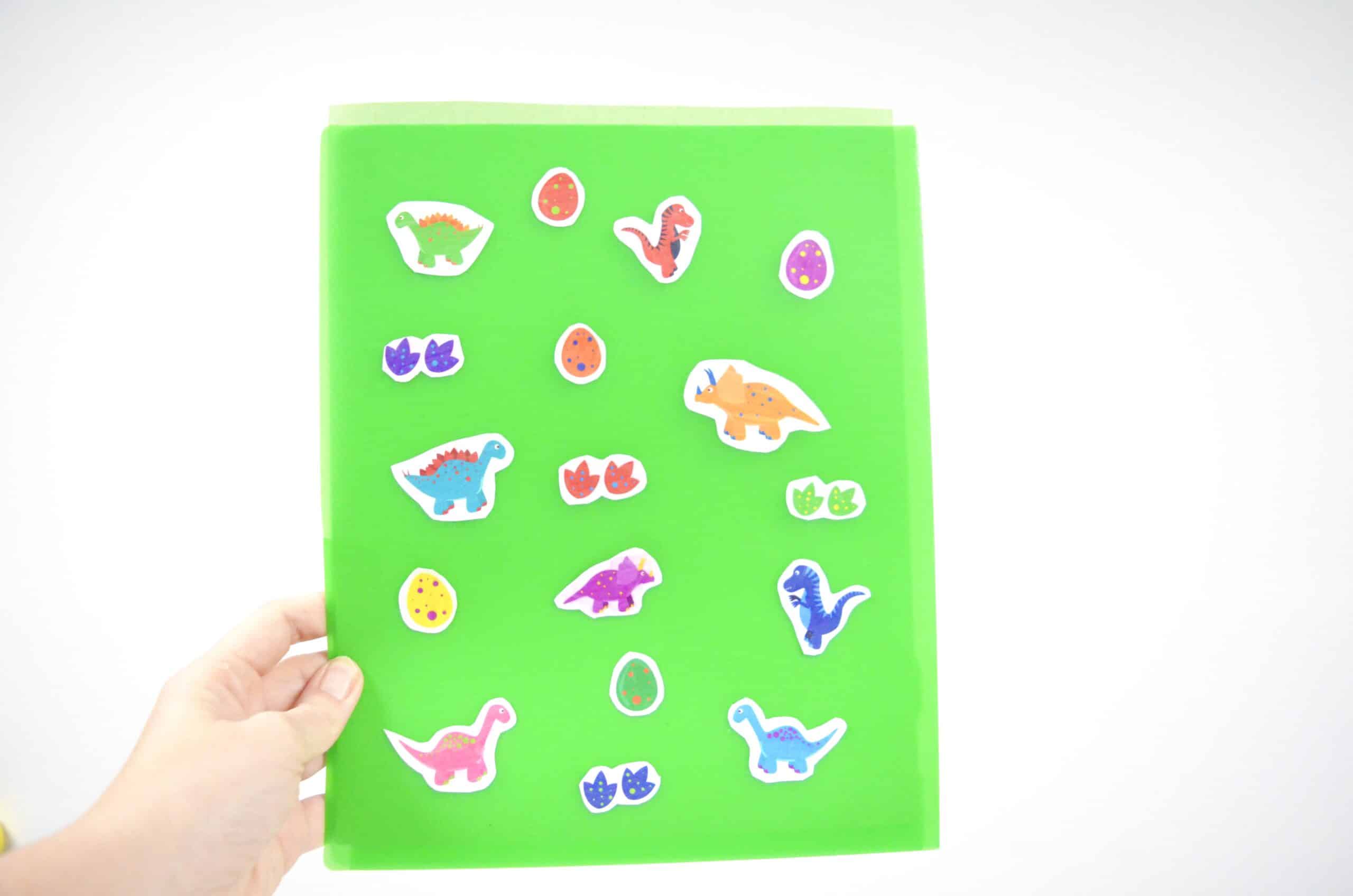 How to Make Your Own Stickers Tutorial - Scented Dinosaur Sensory Craft