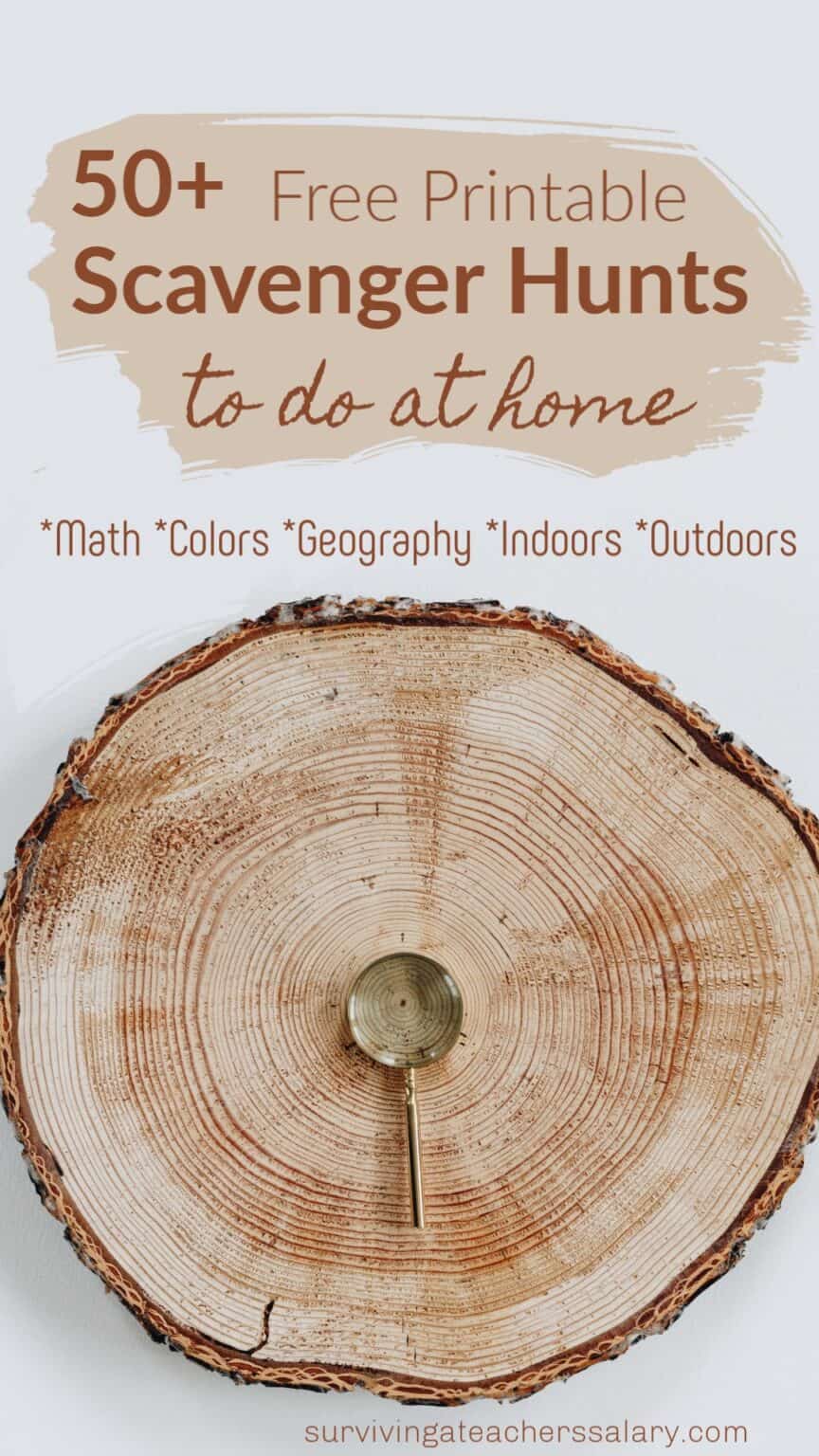 FREE Printable Scavenger Hunts at Home Educational Games