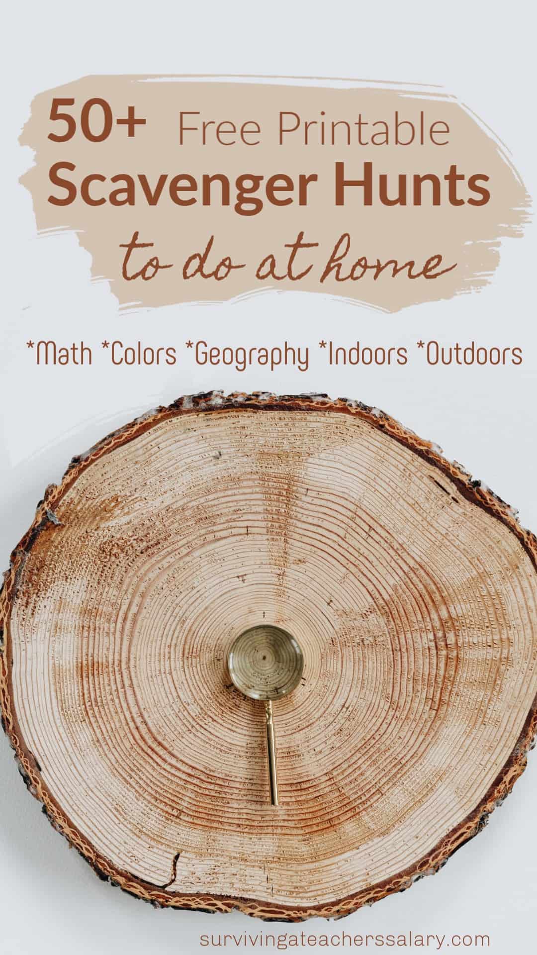 FREE Printable Scavenger Hunts at Home Educational Games