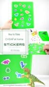 How to Make Your Own Stickers Tutorial - Scented Dinosaur Sensory Craft