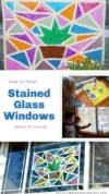 How to Paint Stained Glass Windows at Home Art Activity for Kids