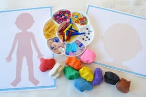 FREE Printable Play Dough Mats for Preschool Sensory Play