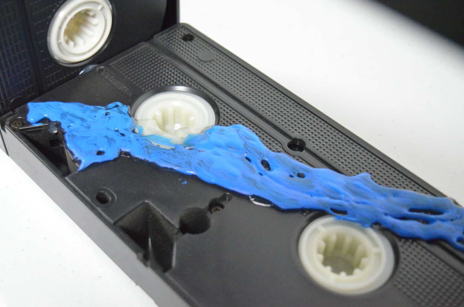 DIY Retro VHS Shelf System Diorama Small World Sensory Play