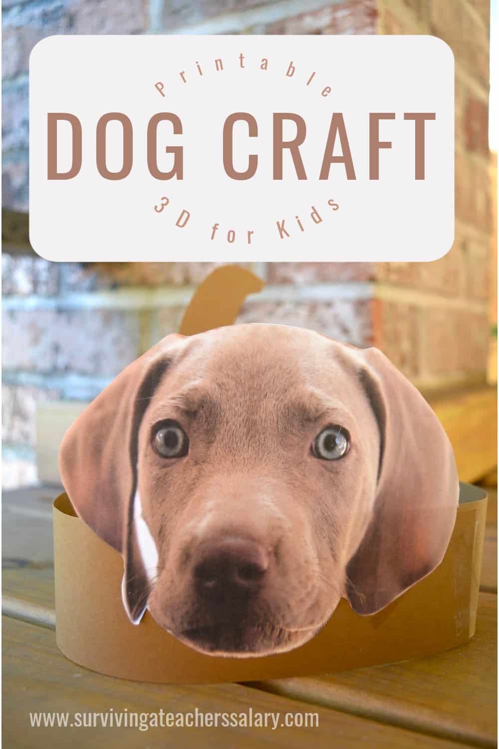 Printable 3D Headband Dog Craft for Kids - Celebrate Pets Week!