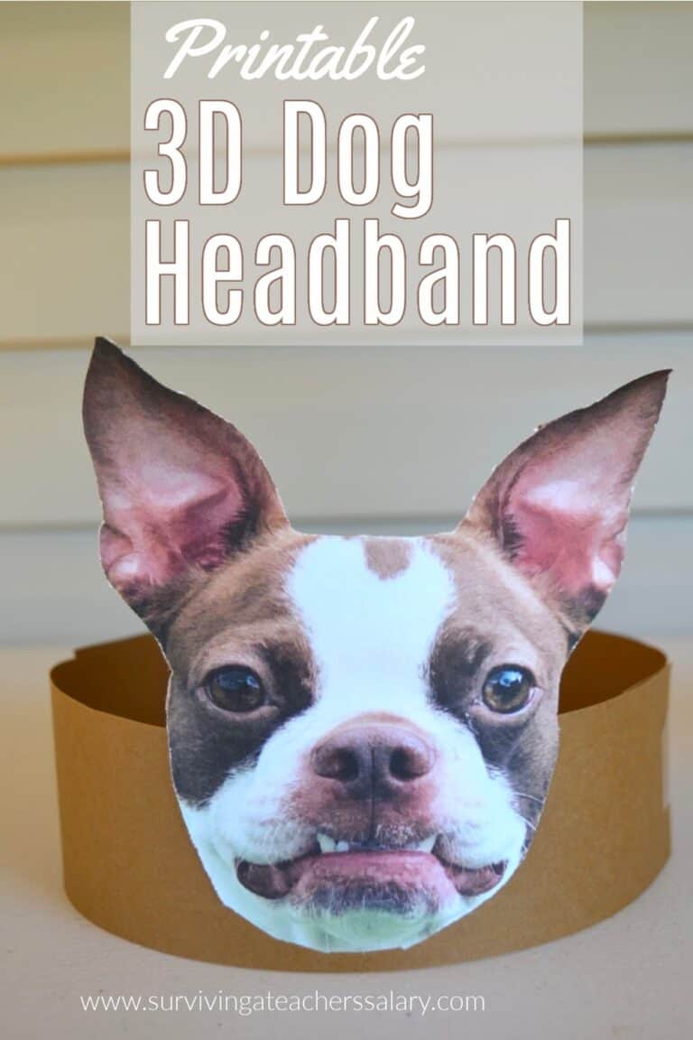 Printable 3D Headband Dog Craft for Kids - Celebrate Pets Week!