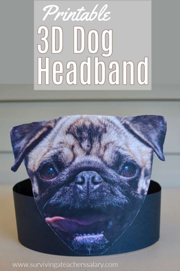 Printable 3D Headband Dog Craft for Kids - Celebrate Pets Week!