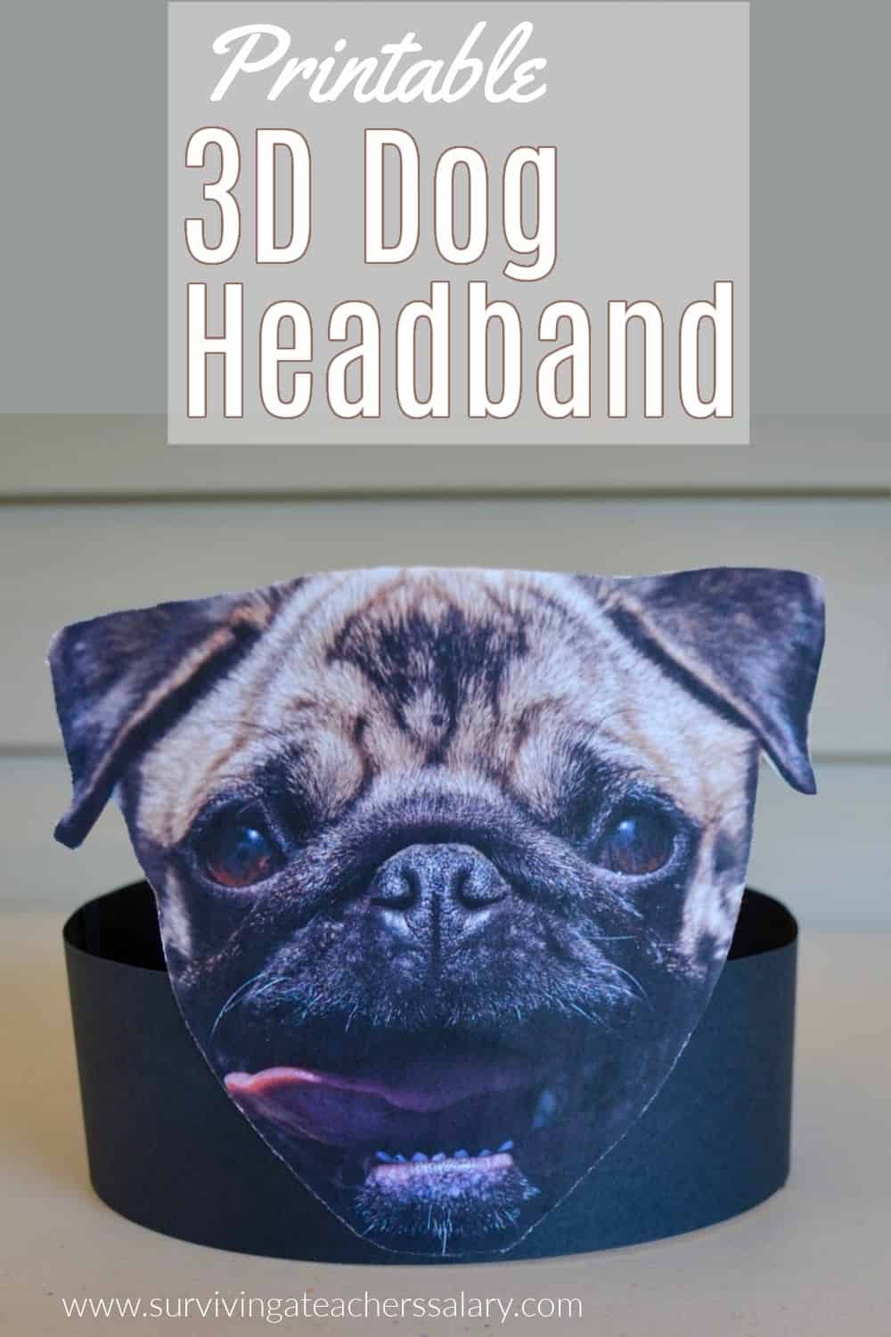 Printable 3D Headband Dog Craft for Kids - Celebrate Pets Week!