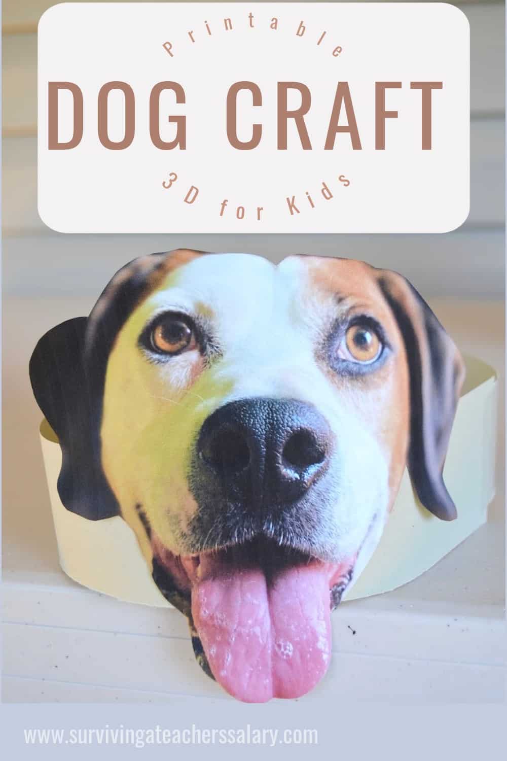 Printable 3D Headband Dog Craft for Kids - Celebrate Pets Week!