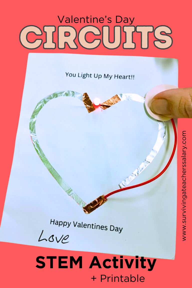 Valentine's Day Circuits STEM Activity for Kids
